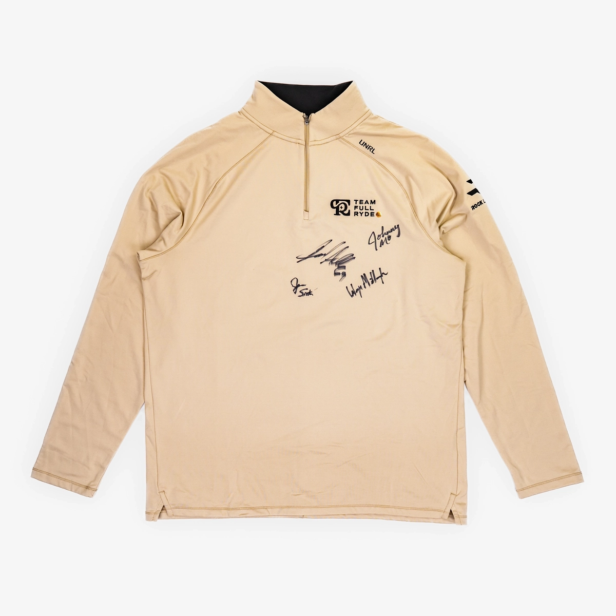 Autographed Team Allen UNRL Co. Quarter Zip – Tan