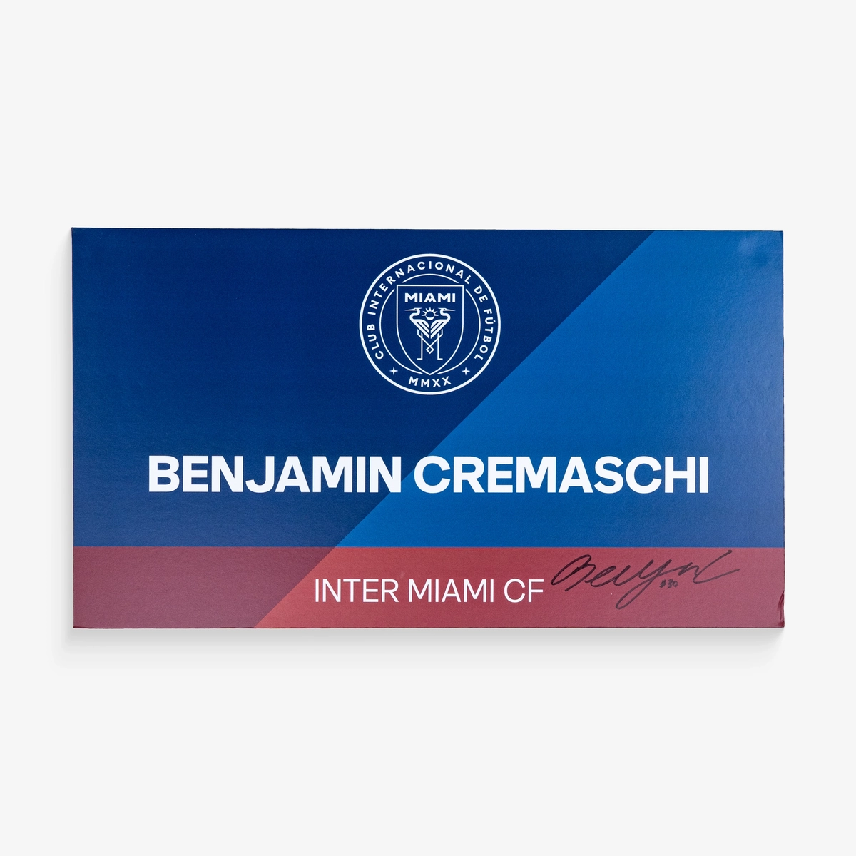 Benjamin Cremaschi Autographed Locker Name Plate – 2025 MLS Media Day ...