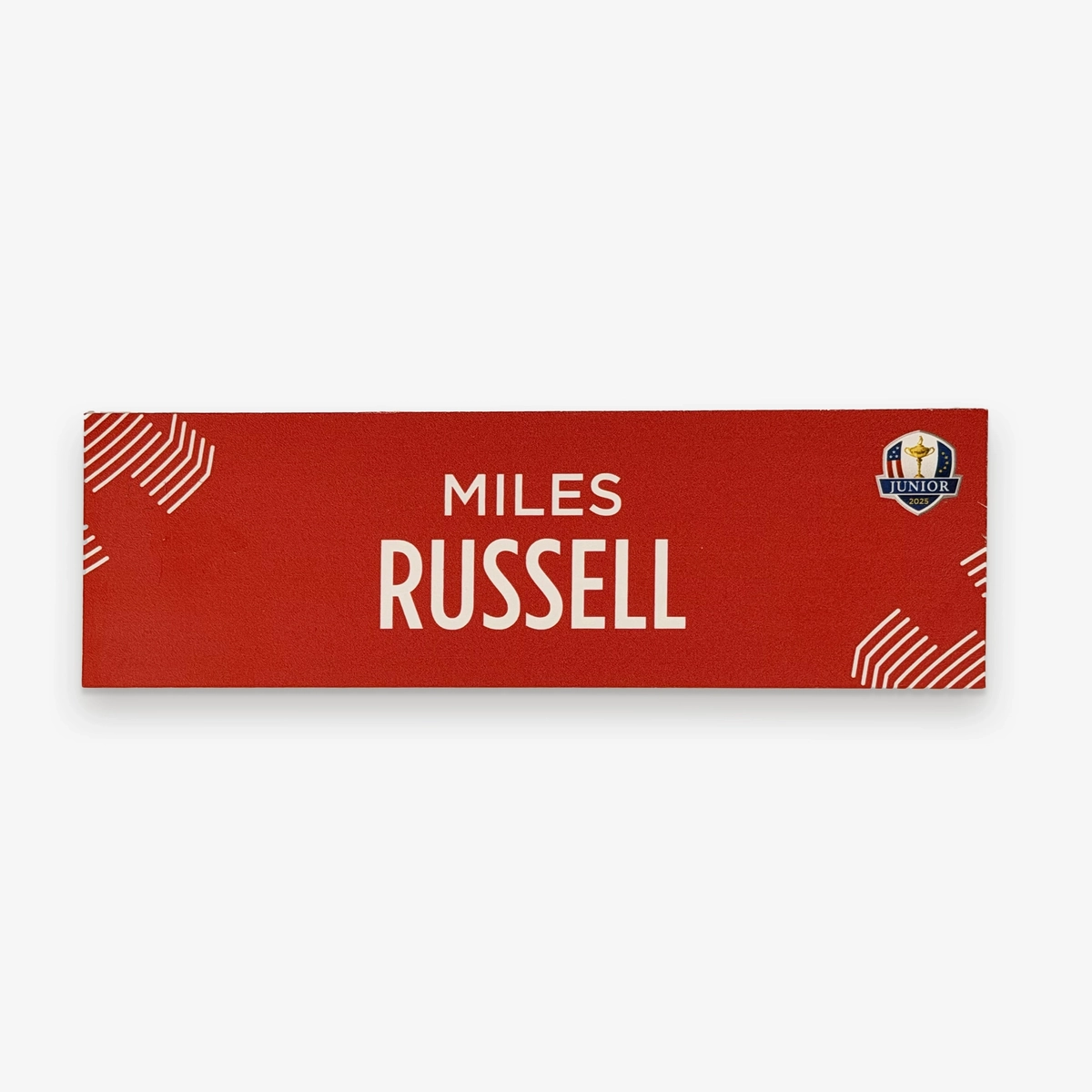 Miles Russell Nameplate – Junior Ryder Cup 2025