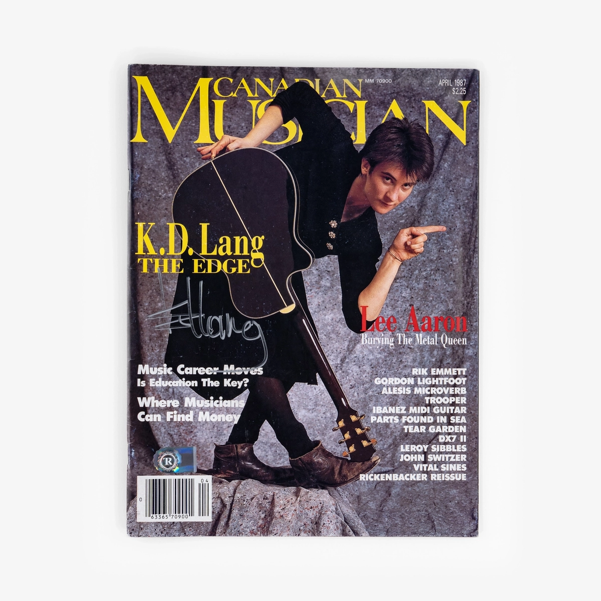 Canadian Musician Signed Magazine (April 1987)