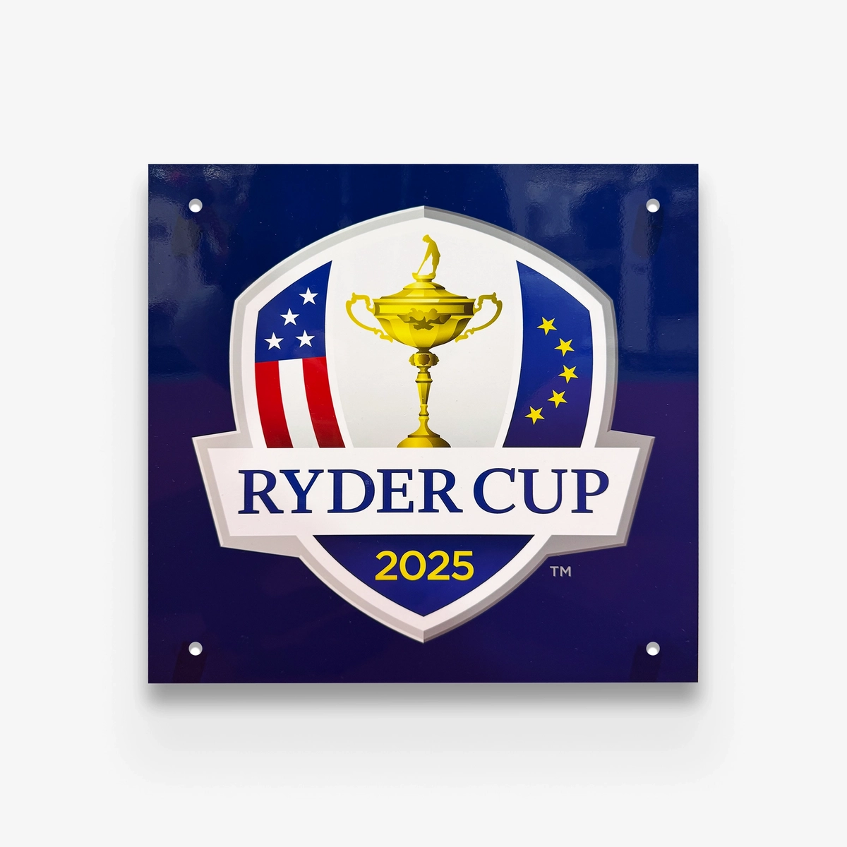Ryder Cup 2025 Tournament-Used Logo Display Sign