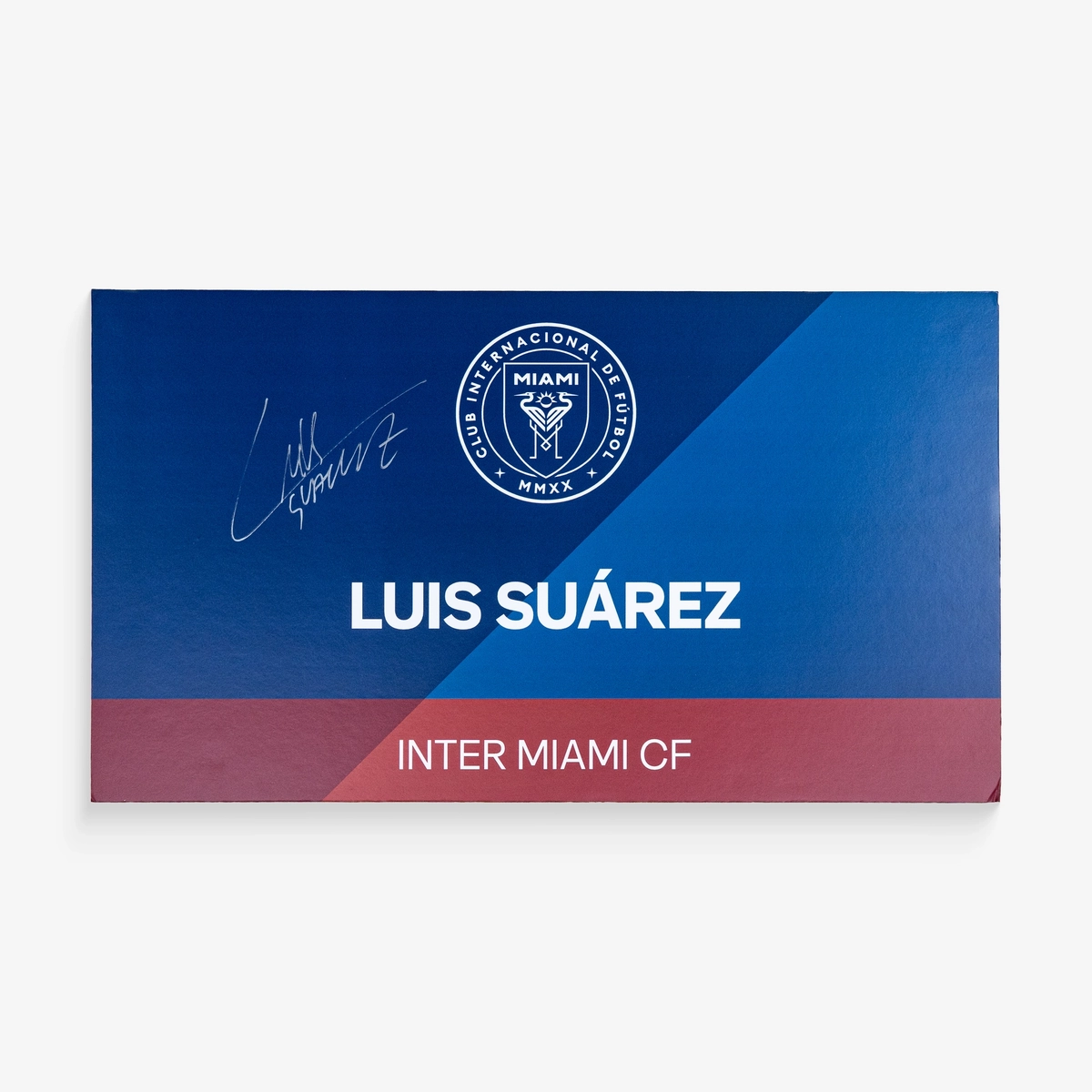 Luis Suárez MLS Media Day 2025 Signed Inter Miami CF Locker Name Plate