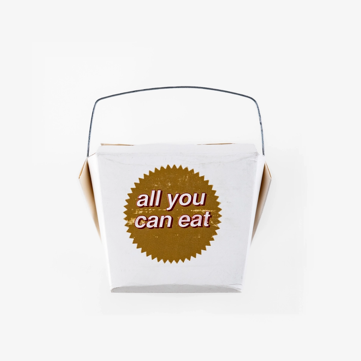 All You Can Eat Signed Takeout Box