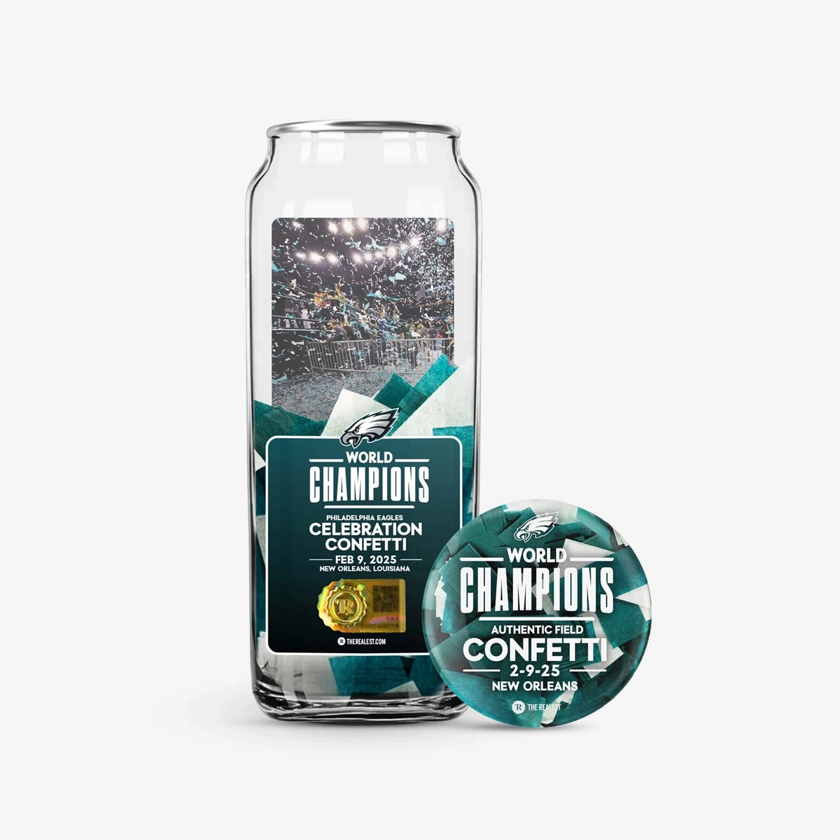 End Zone Essentials: Philadelphia Eagles Championship Confetti Can ...