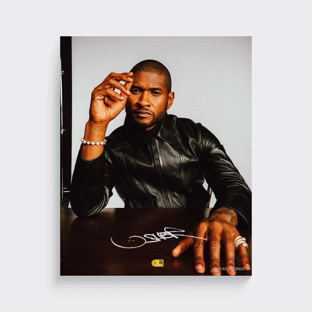 UP CLOSE & PERSONAL 8x10 COLOR PHOTO (SIGNED BY USHER)